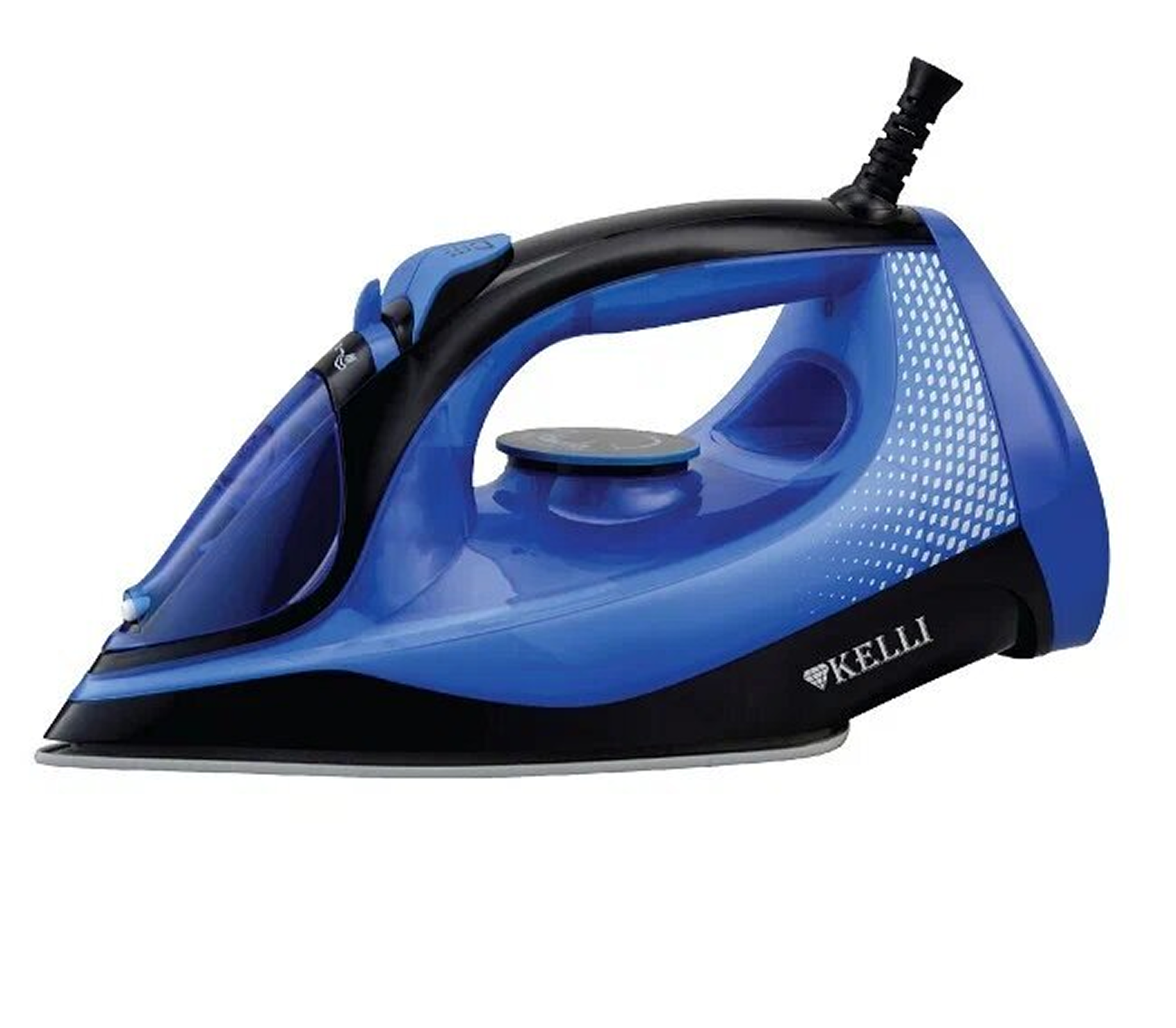 Утюг KELLI KL-1648C, керамическое покрытие, мощность 2600 Вт, синий