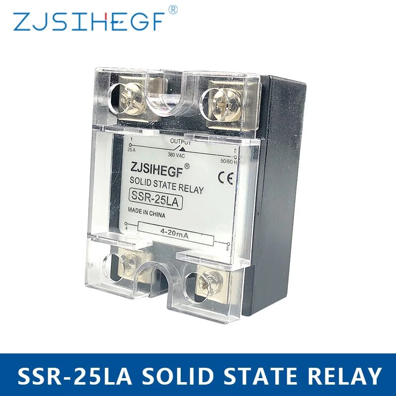 Однофазное твердотельное реле ZJSIHEGF SSR-10/25/40/60LA 40A 4-20mA