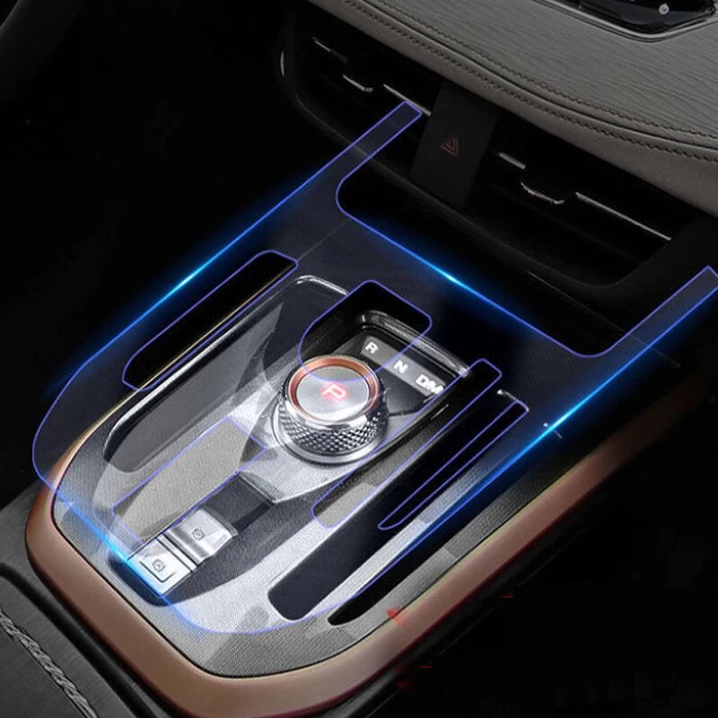 Для Haval Jolion 2021 Автомобильная консоль коробка передач панель пленка рамка для салона наклейка полоски Украшение прозрачный ТПУ
