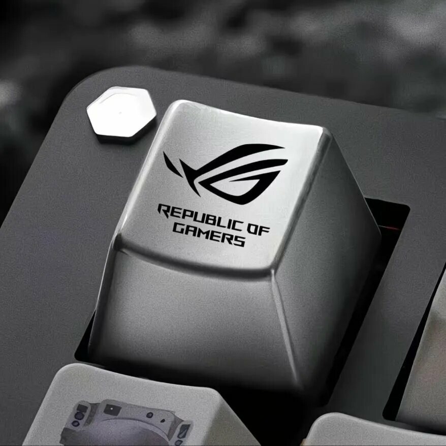 Металлические кейкапы ROG из цинково-алюминиевого сплава, для магнитных осей, подходят для клавиатур Ночной Демон и Маг