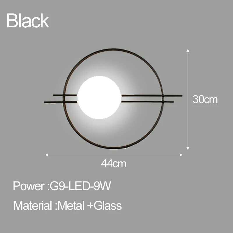Настенные светильники Accoval для спальни Neutral Light, C Black