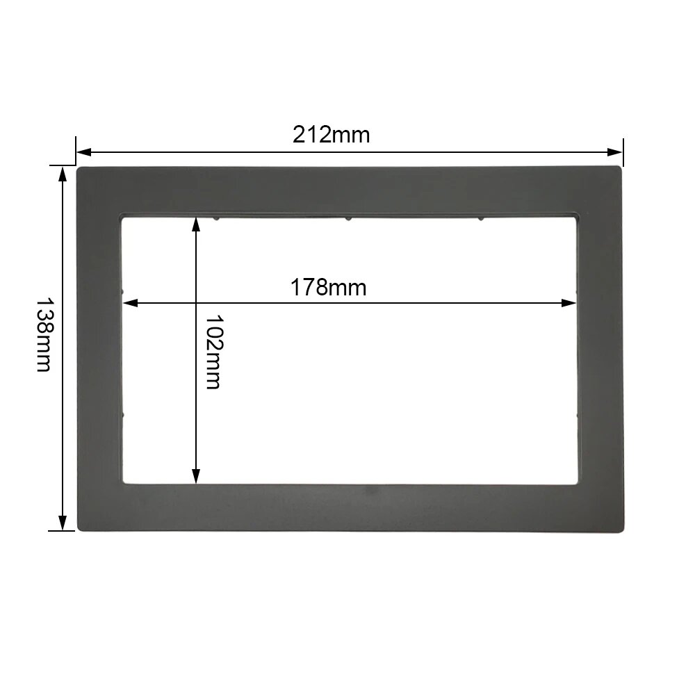 Рамка для автомагнитолы 2-DIN 212x138 мм, 178x102 мм