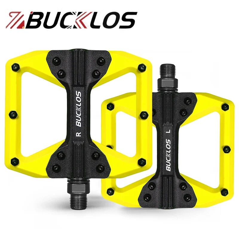 Велопедали BUCKLOS PD-C860, желто-черные
