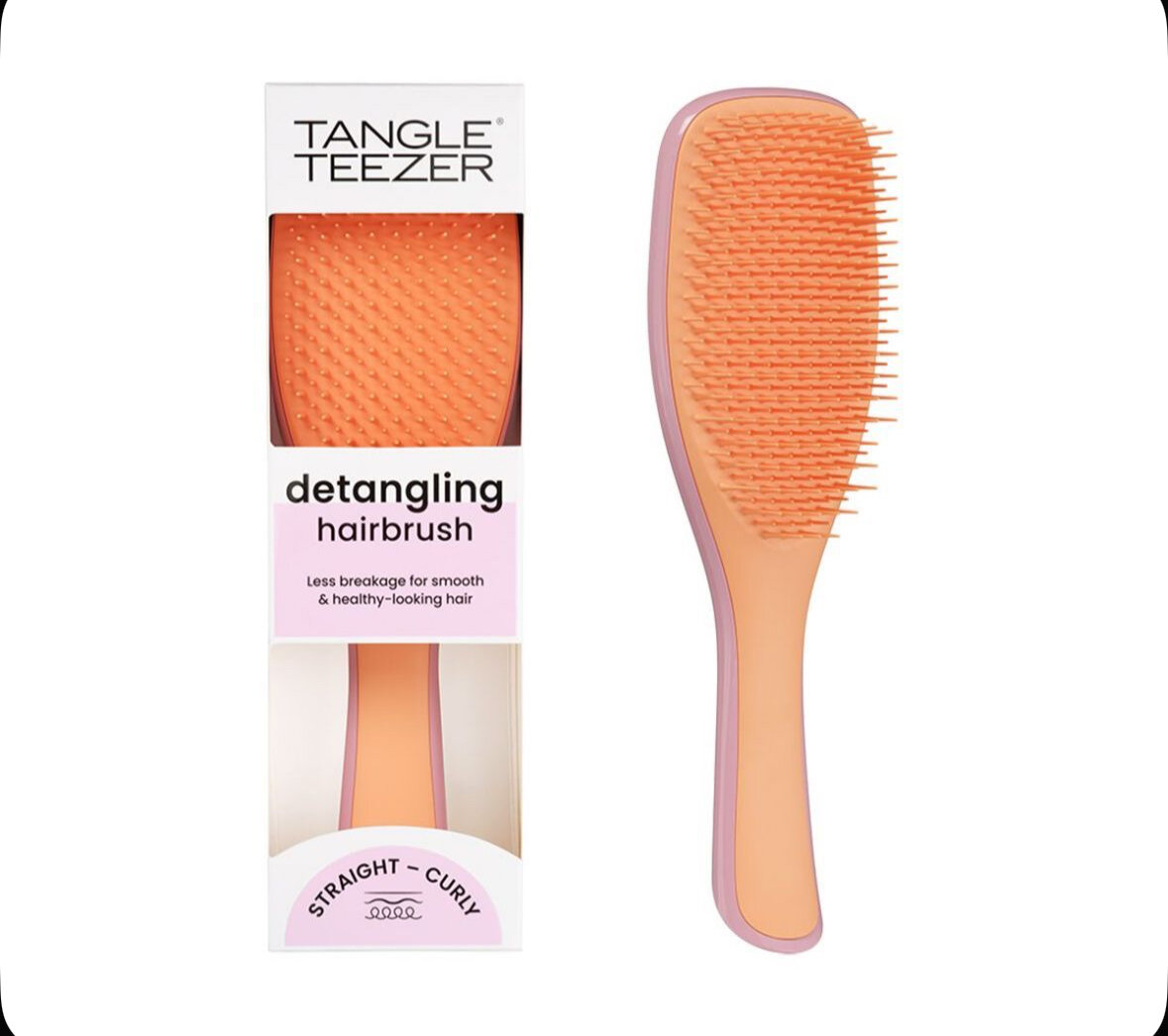 Расческа Tangle Teezer Apricot Rosebud, для прямых и волнистых волос