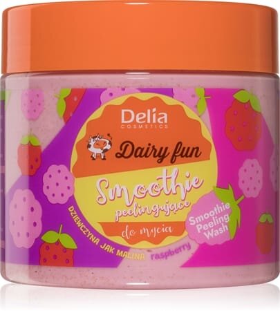 Скраб Delia Cosmetics Dairy Fun Raspberry, малиновый, 350 г