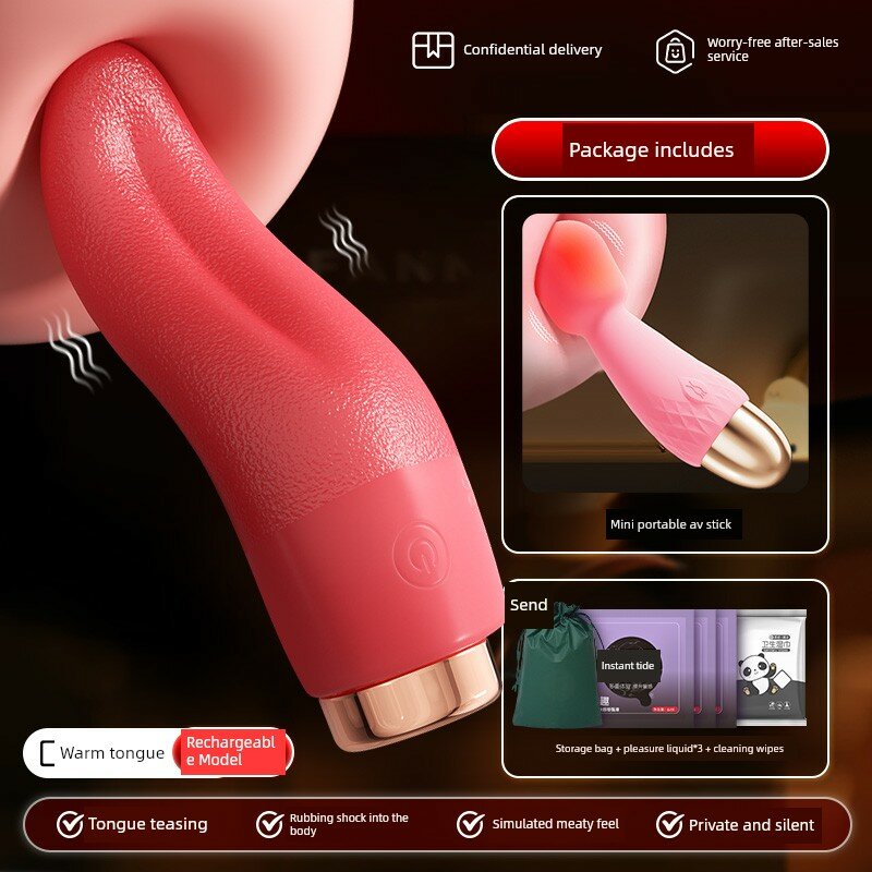 Clitoral Focus Flame Red Вибратор с мини-большой головкой и сексуальным подарком, направленная стимуляция