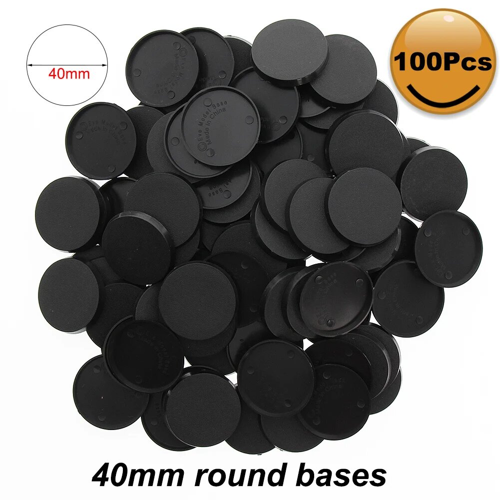 Основы для настольных игр Evemodel, 40 мм, 40pcs, цвет 40pcs