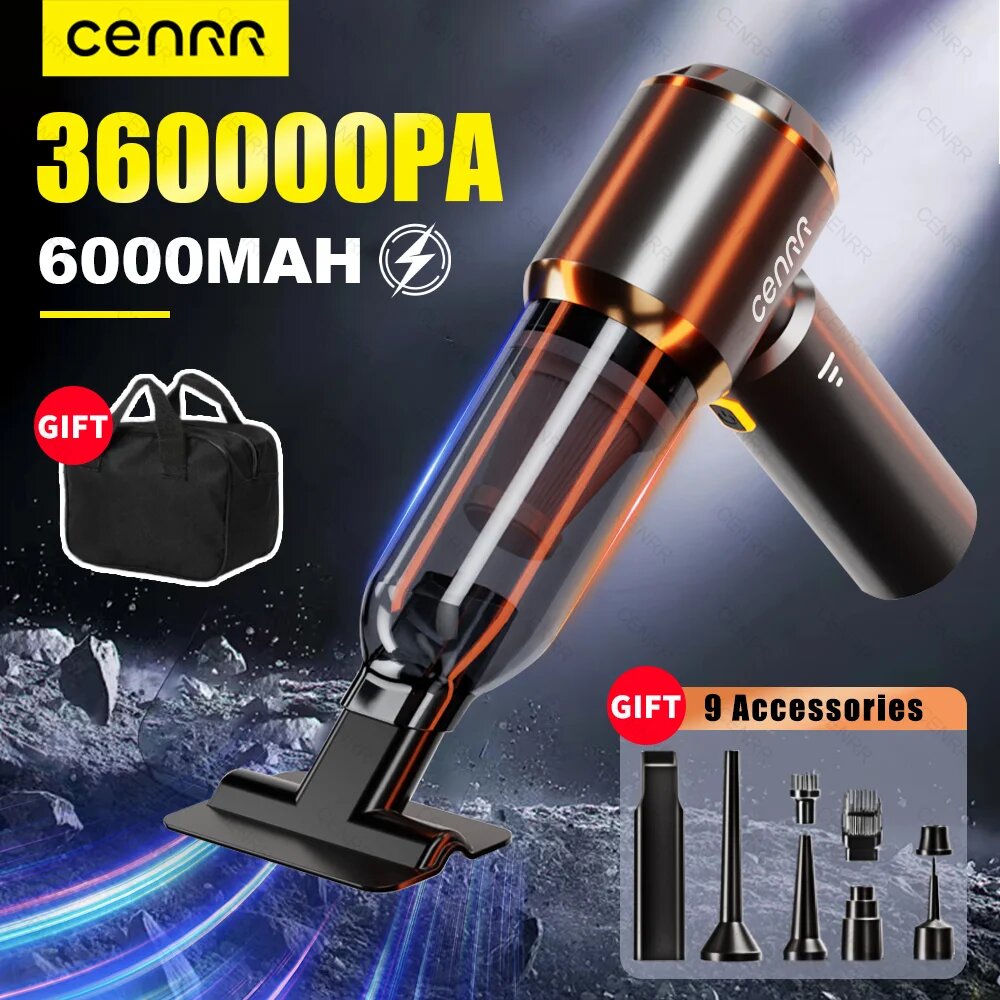 CENRR Мини-пылесос беспроводной MAX Silver 2hepa
