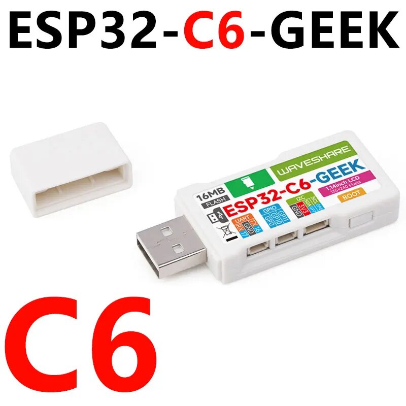 Waveshare ESP32-C6 GEEK плата с ЖК-дисплеем