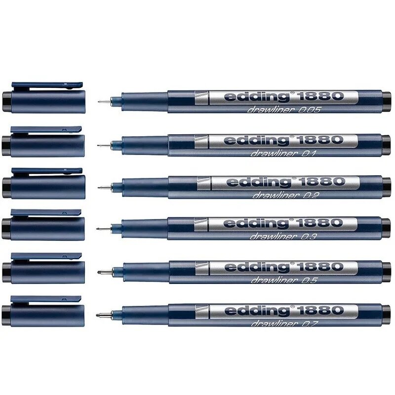 Eddig Fineliner Micron 07 черные маркеры