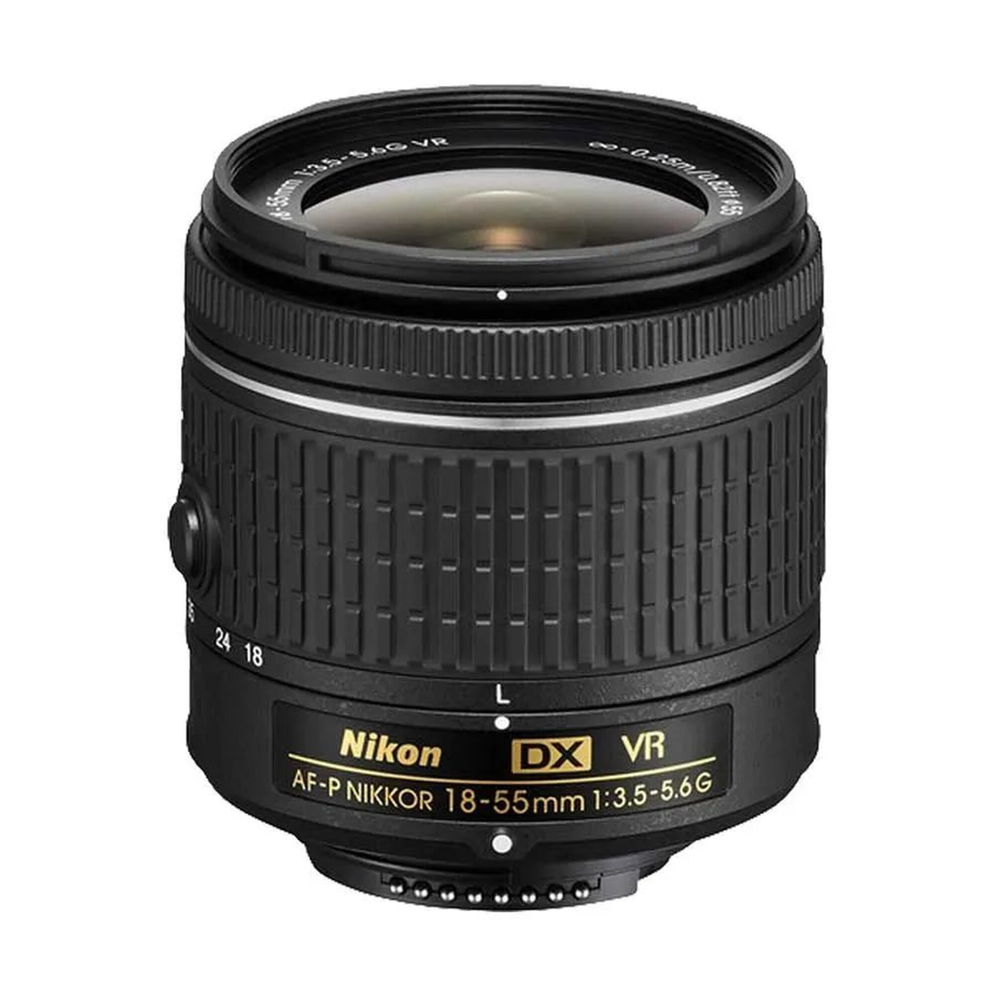 Объектив Nikon AF-P DX NIKKOR 18-55mm, f/3.5-5.6G, VR, стандартный, для Nikon, черный