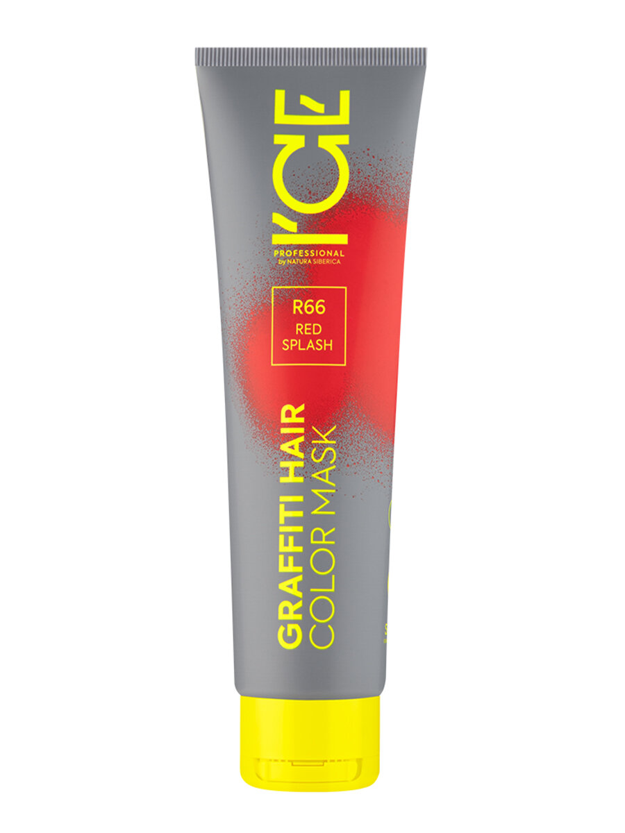 Тонирующая маска для волос с эффектом ламинирования ICE PROFESSIONAL by NATURA SIBERICA "Red Splash R66", 140 мл