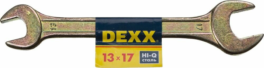 DEXX 13 х 17 мм, рожковый гаечный ключ (27018-13-17)