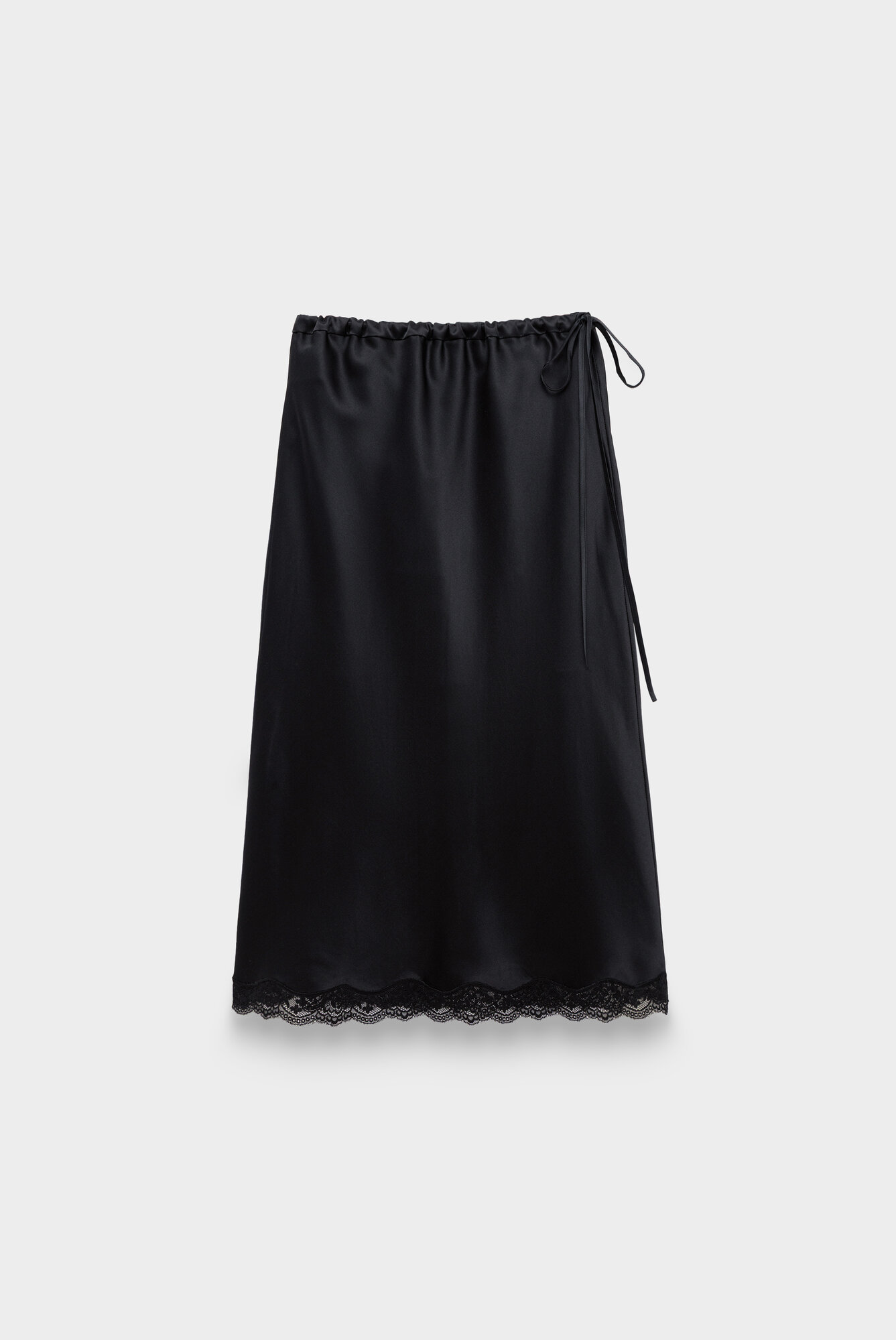 Юбка TonyWack SILK MIDI SKIRT для женщин цвет черный размер 30