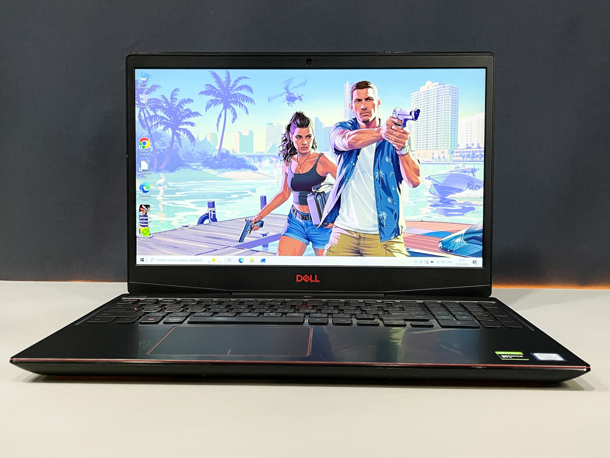 Ноутбук Dell 15,6"/Intel Core i5-9300H 4/8*2.40-4.10GHz/GTX 1650-4Gb/16Gb/SSD512Gb