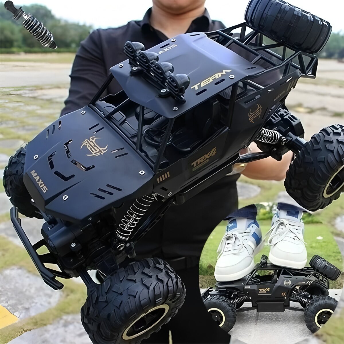 1:16 высокоскоростной внедорожный грузовик с дистанционным управлением 4wd, радиоуправляемая электронная