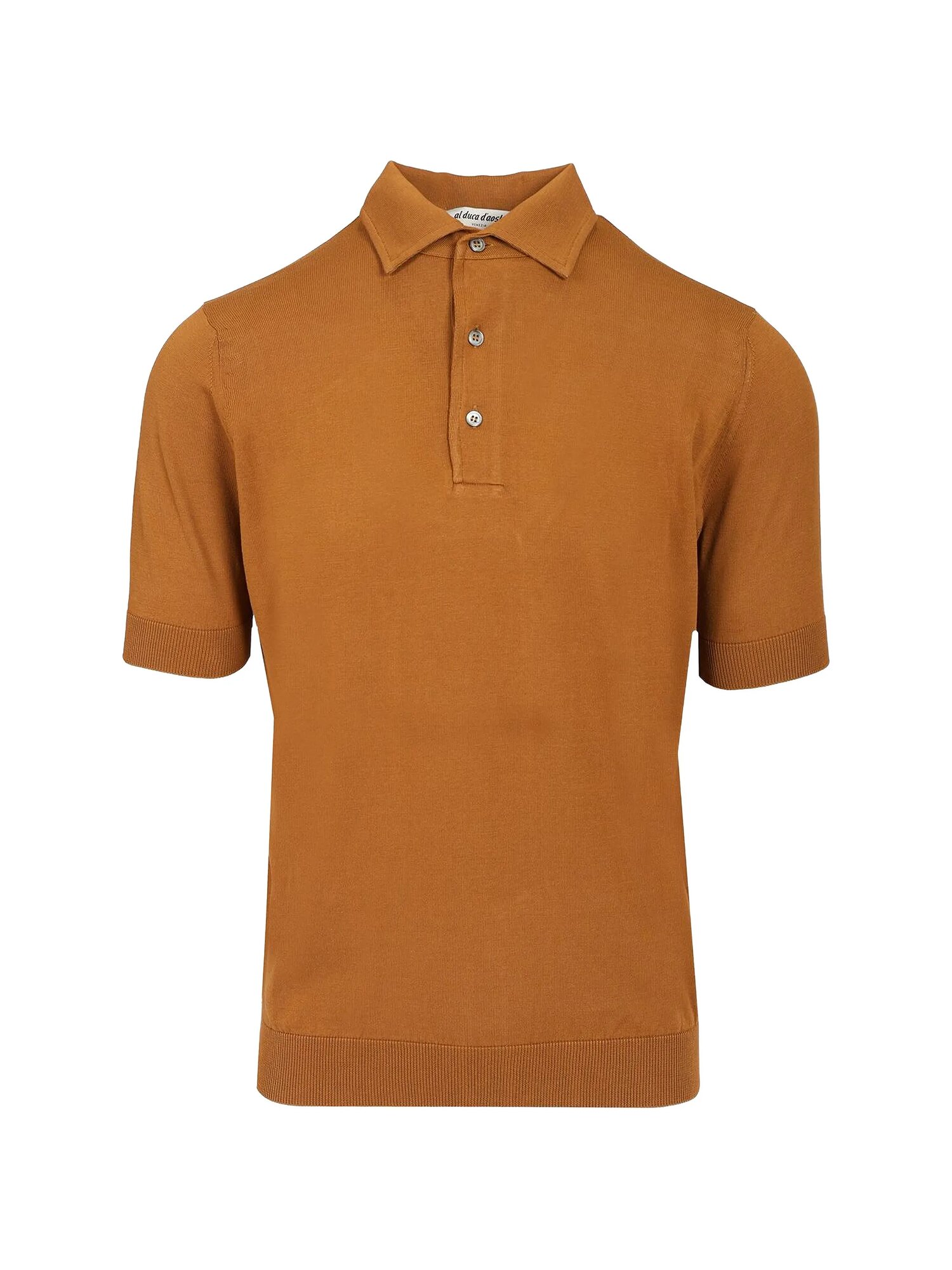 Рубашка Ribbed-trim cotton polo shirt