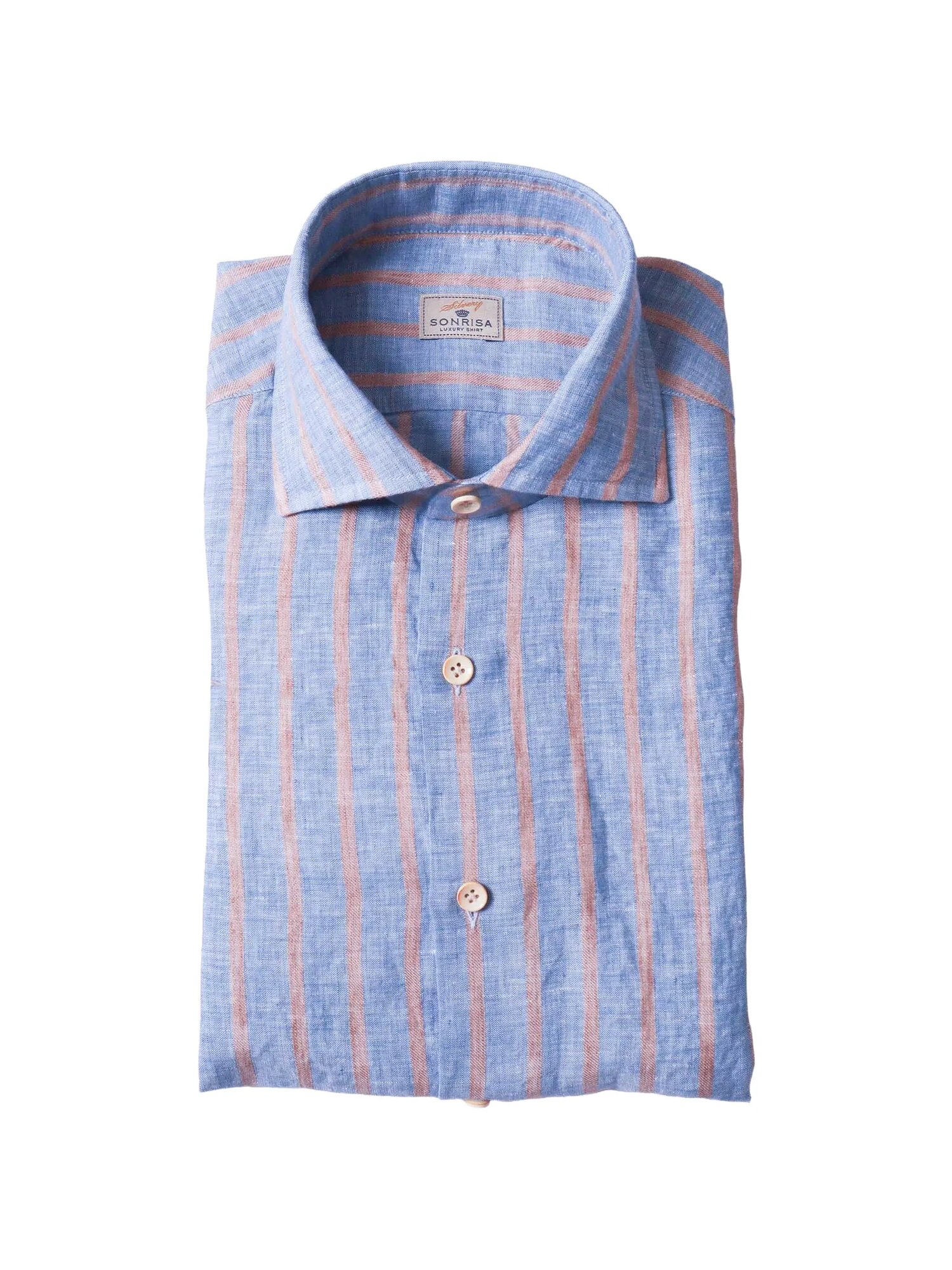 Рубашка SONRISA Vertical-stripe cotton shirt