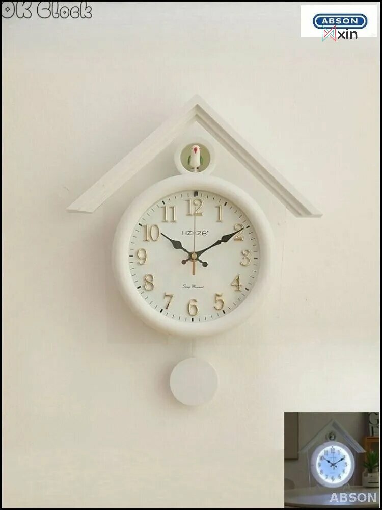 ABSON Настенные часы, 40.5 см х 33 см