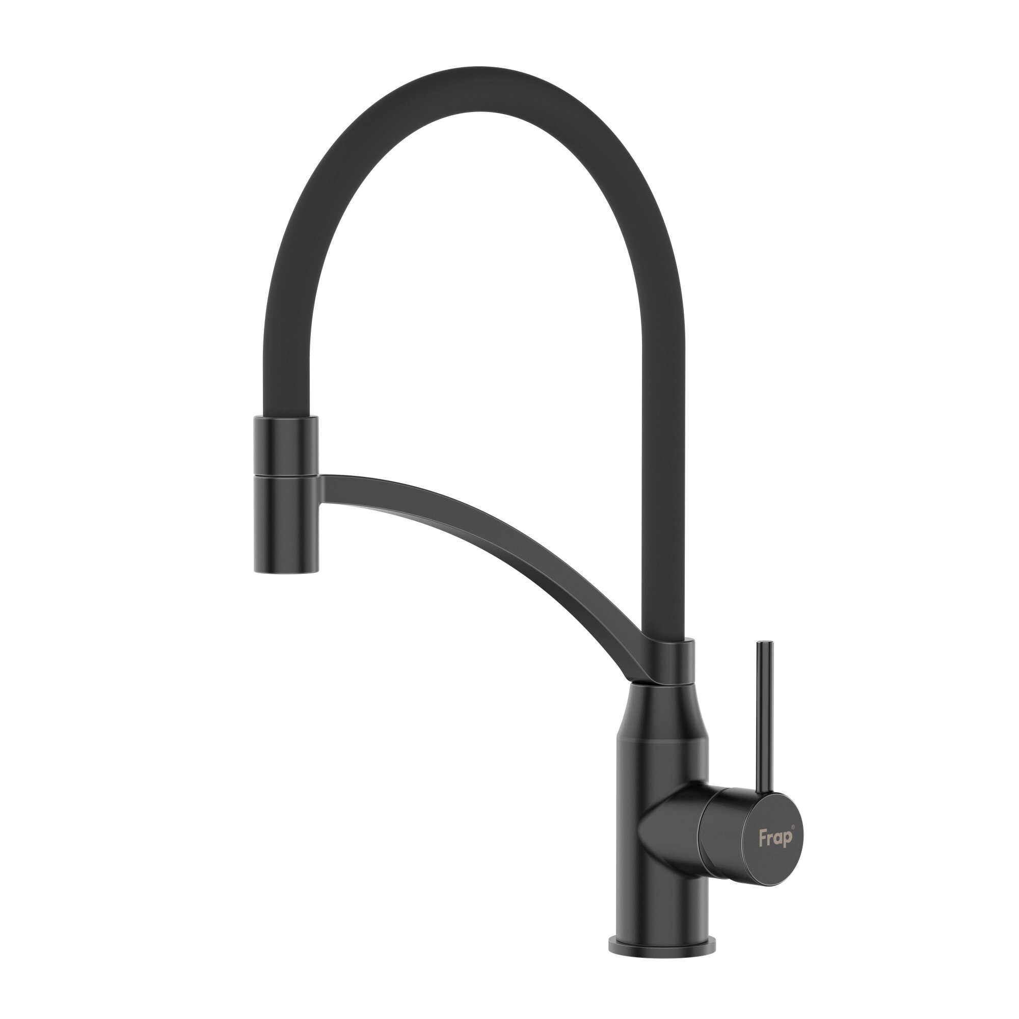 Смеситель для кухни с гибким изливом Frap F4552-6 черный