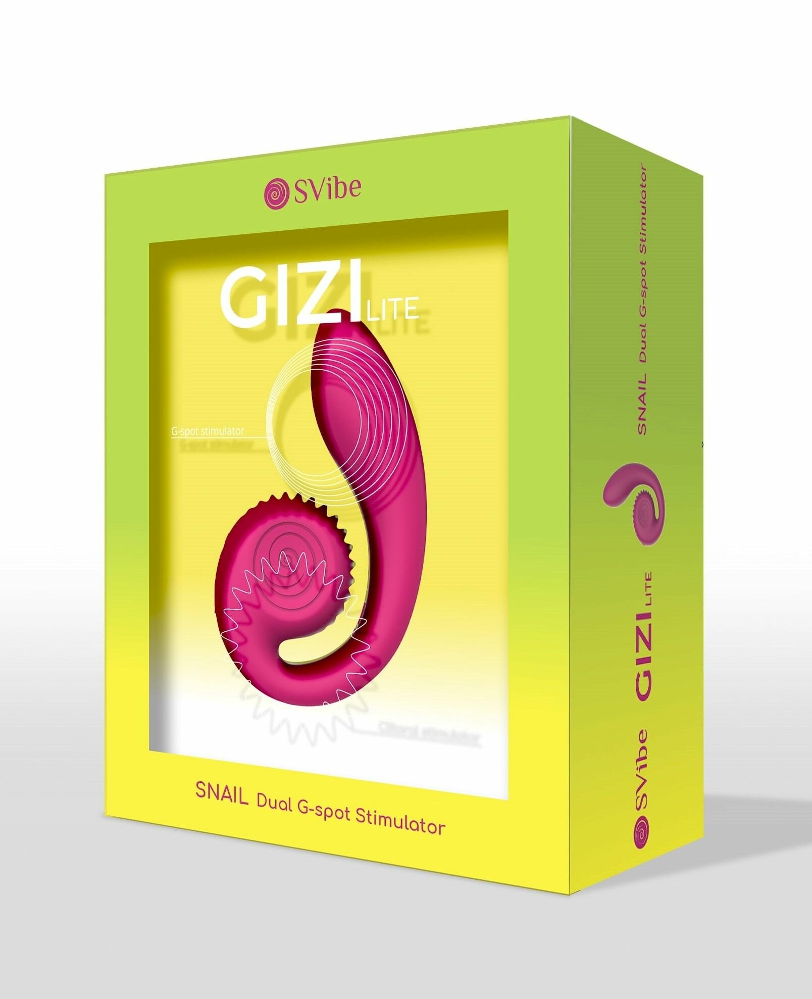 Вибратор SVibe "Snail Gizi Lite", розовый, с 5 режимами вибрации, 12 см