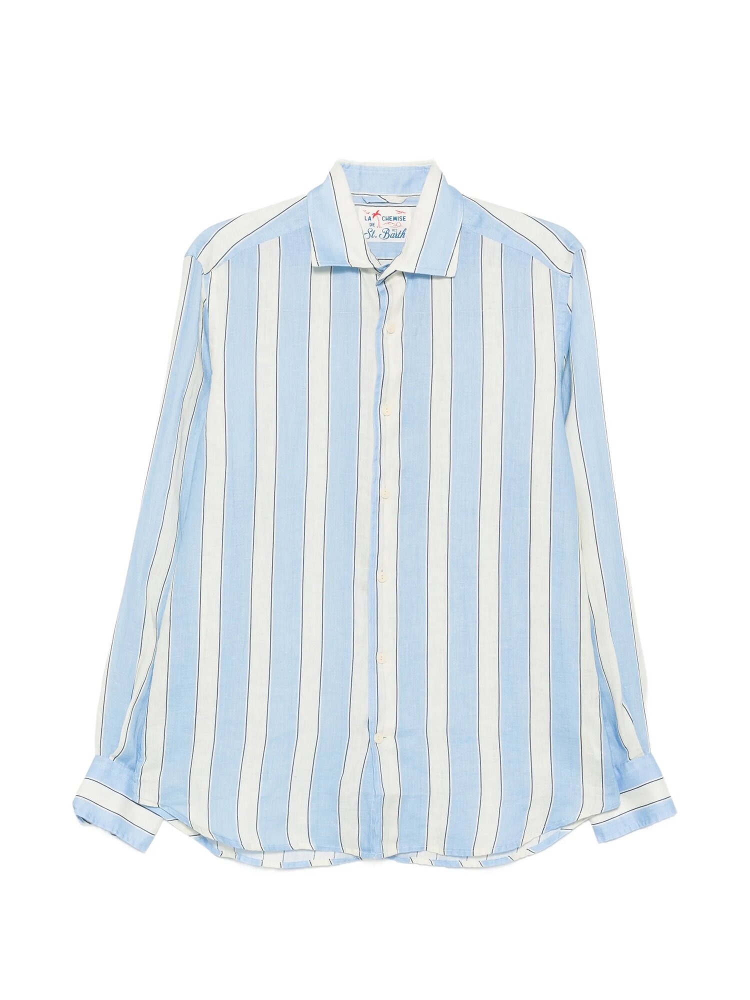 Рубашка MC2 Saint Barth Pamplona vertical-stripe shirt