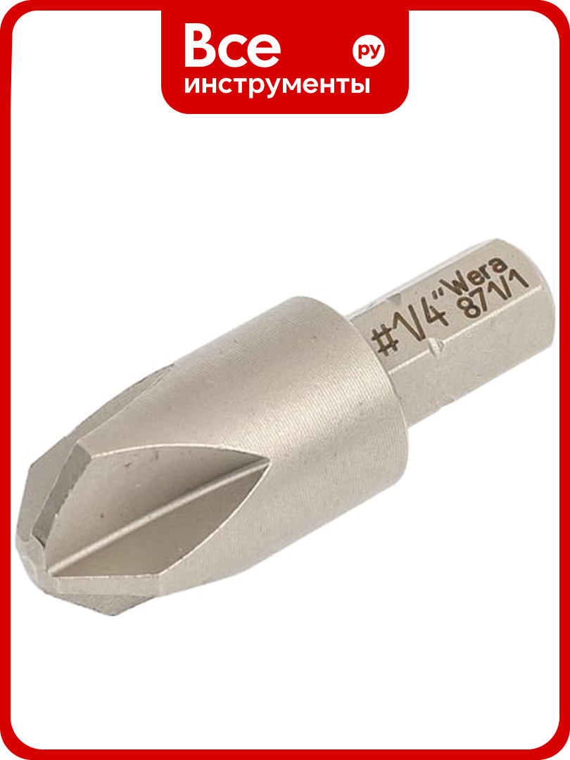 Бита WERA 871/1 Z TORQ-SET Mplus 1/4 C6.3, 1/4x32 мм WE-066634, универсального применения
