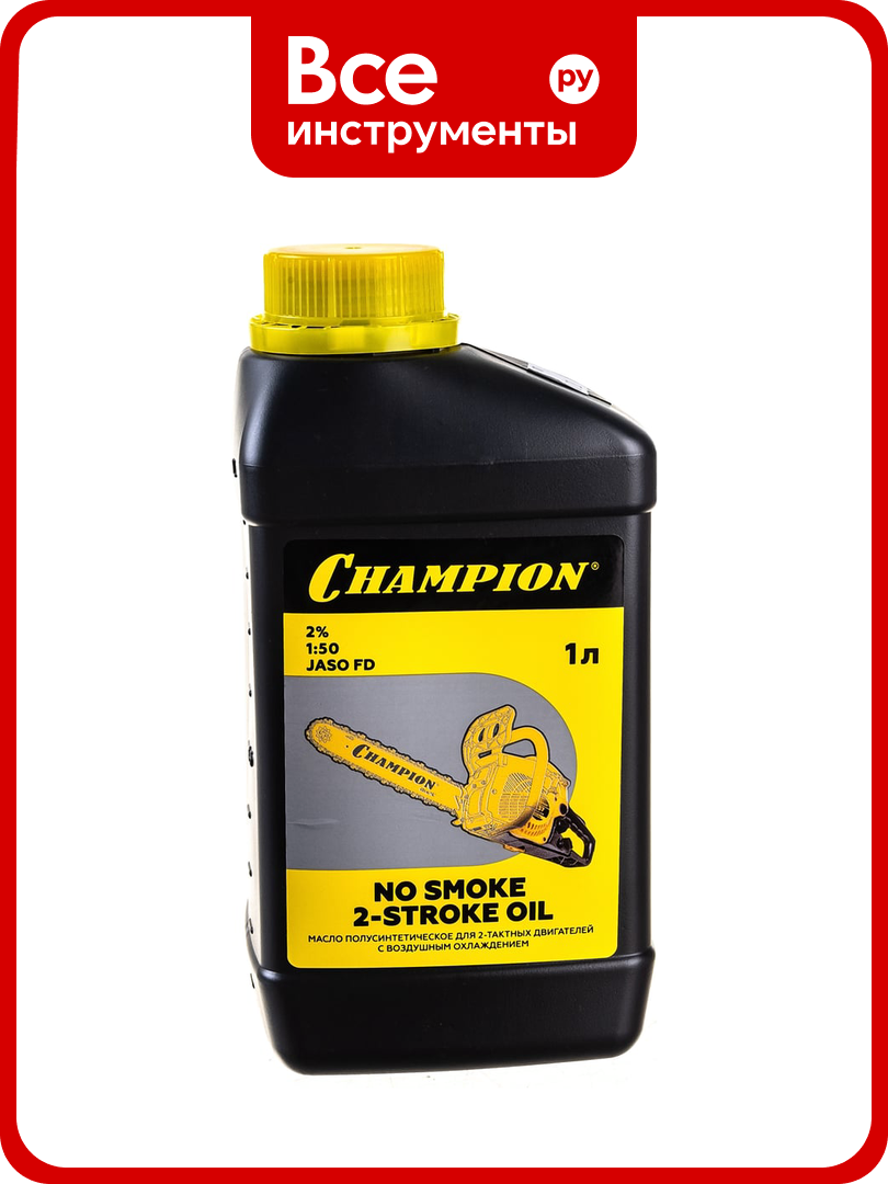 Масло для 2-тактных двигателей полусинтетическое JASO FD 1 л Champion 952830