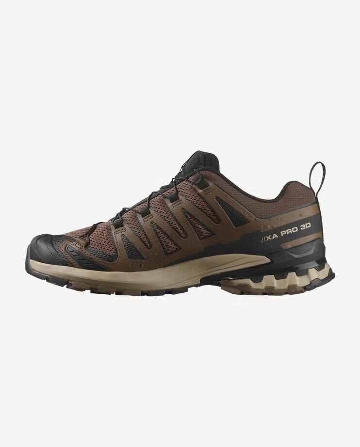 Кроссовки Salomon XA PRO 3D v9, размер RU 45 UK 11 USm 11.5 СМ 29, бежевый, коричневый, черный — фото 1