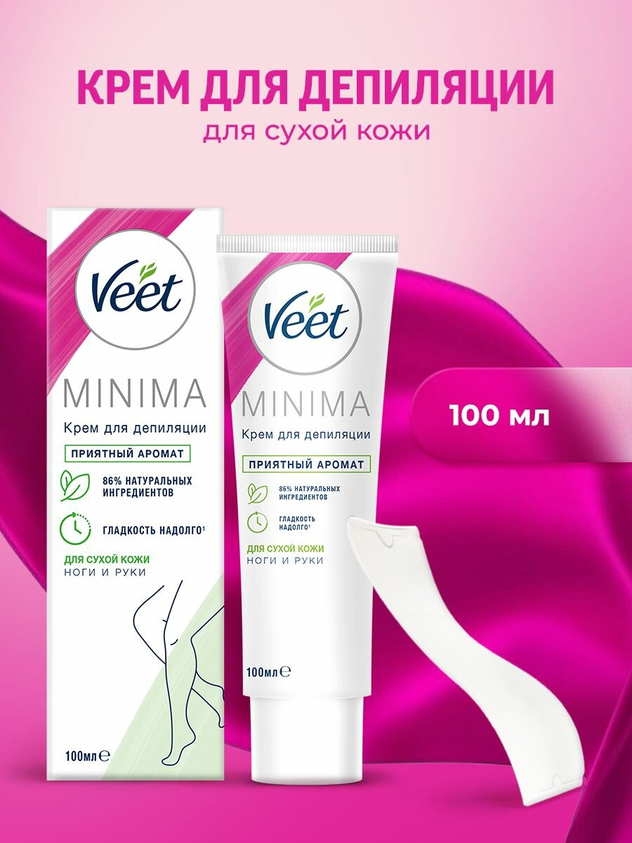 VEET Minima Крем для депиляции для сухой кожи ног и рук, 100 мл