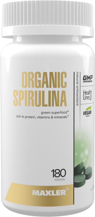 MAXLER Экстракт спирулины 1500 мг Organic Spirulina Extract 90 шт.