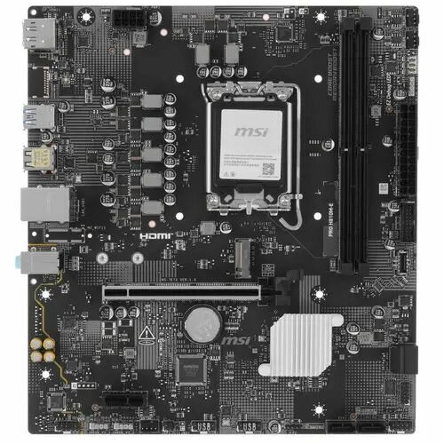 Материнская плата MSI PRO H810M-E - LGA 1851, Intel H810, 2xDDR5-6400 МГц, 1xPCI-Ex16, 1xM.2, Micro-ATX