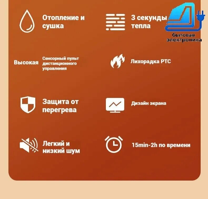 Воздушная Завеса, Керамический Нагреватель, 2000Вт, IPX4, Белая — фото 1