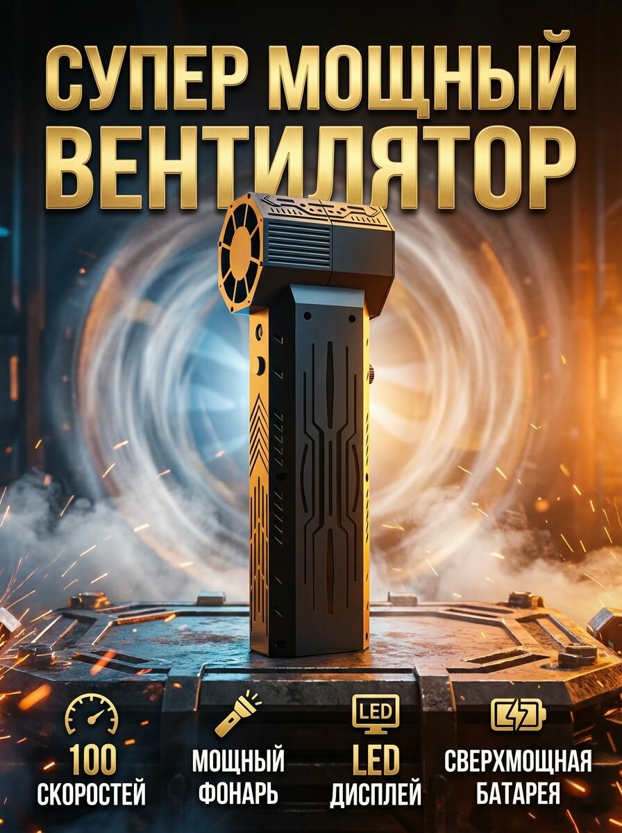 Мощный Турбо Вентилятор