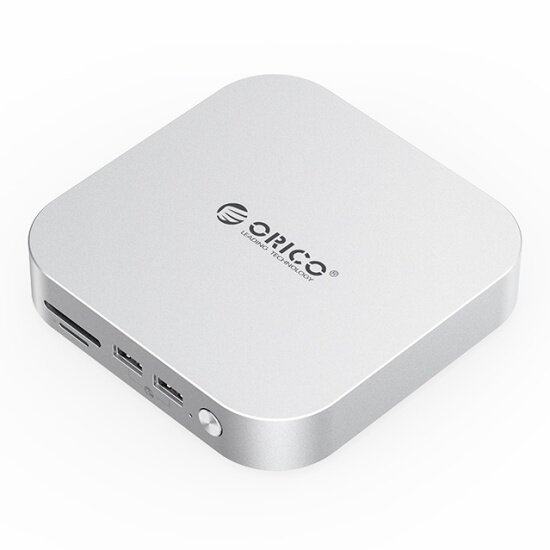Док-станция 9-в-1 для Mac Mini Orico M49P, серебристый (-M49P-EU-SV-BP)