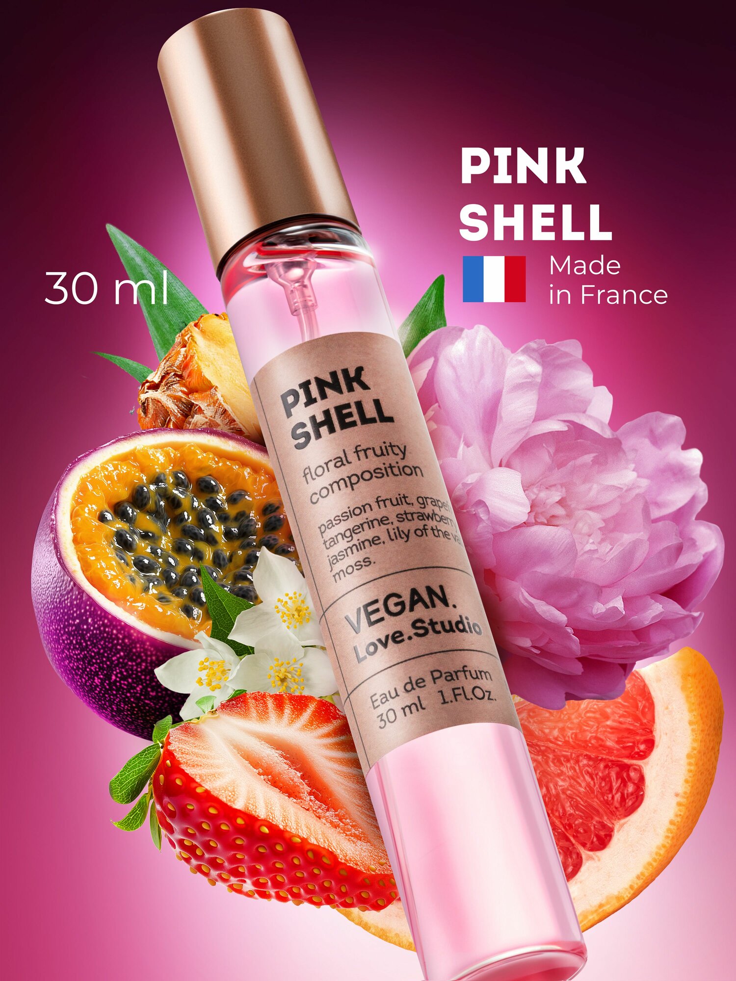 VEGAN Love Studio Парфюмерная вода Pink Shell 30 мл