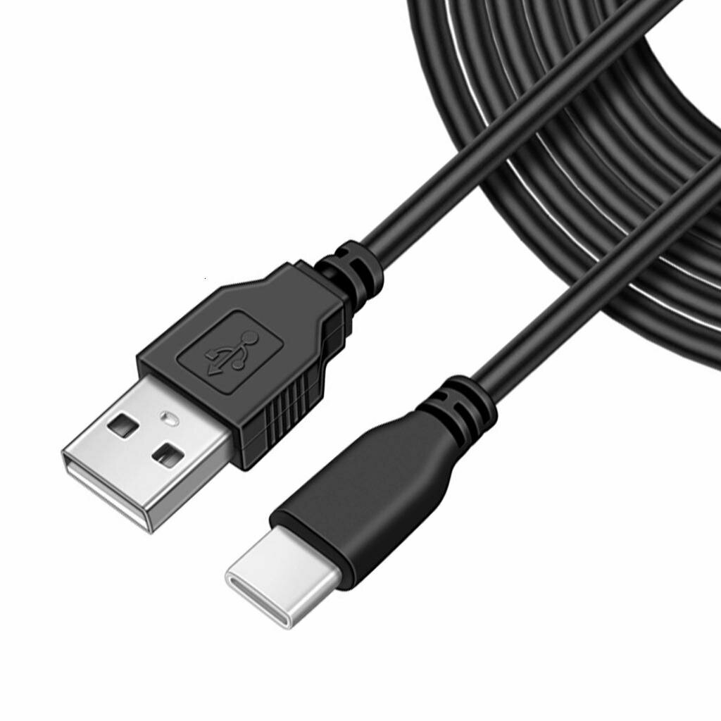 Металлический USB-C кабель зарядки, 3,5 м, прямая голова