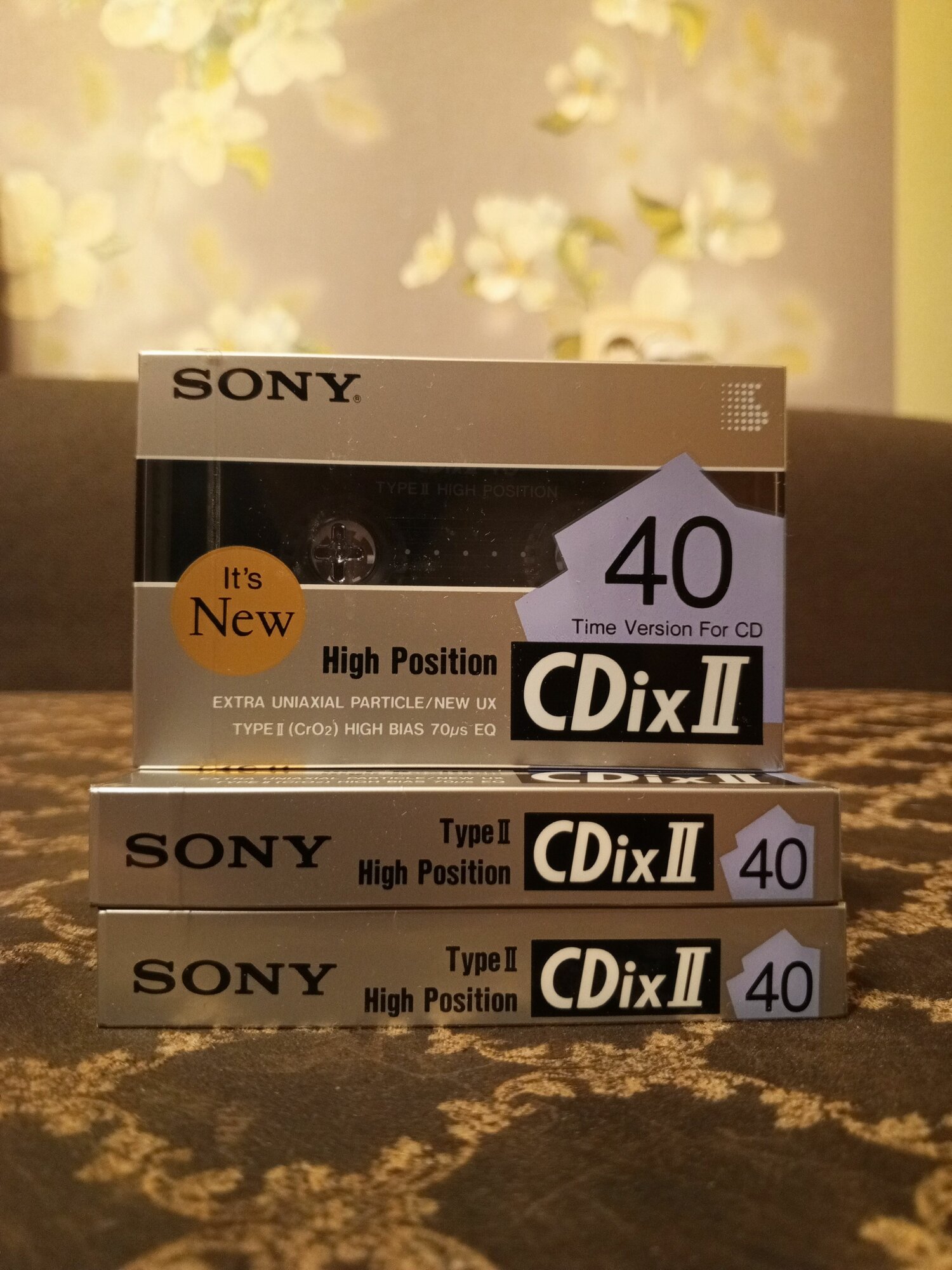 Аудиокассета Sony CDixII 40 chrom 1989 - 1989 г (1 шт)