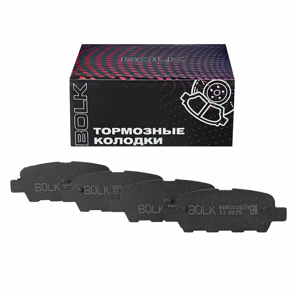 Колодки задние для NISSAN Qashqai X-Trail 07- RENAULT Koleos 08- BOLK BBR103039