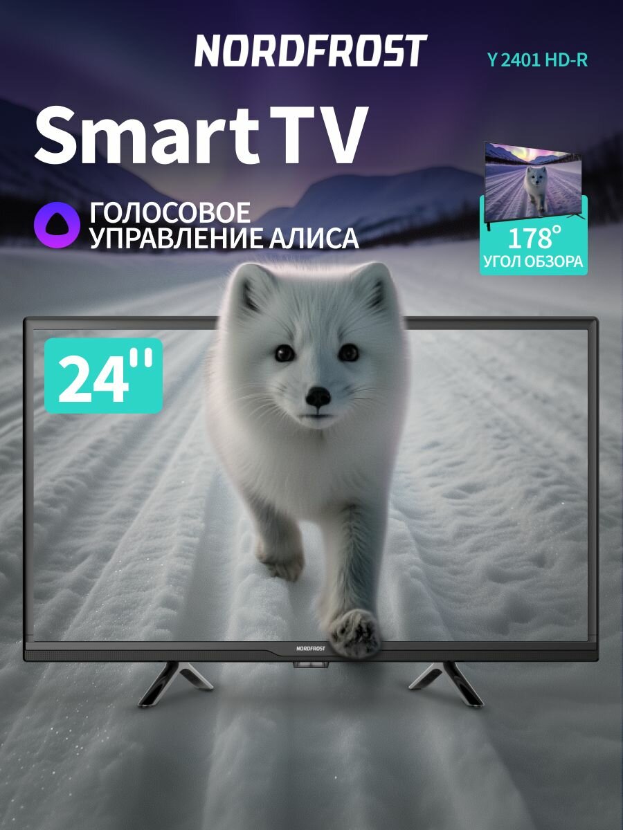 Nord televizor y 2401 hd r 24 hd chernyy