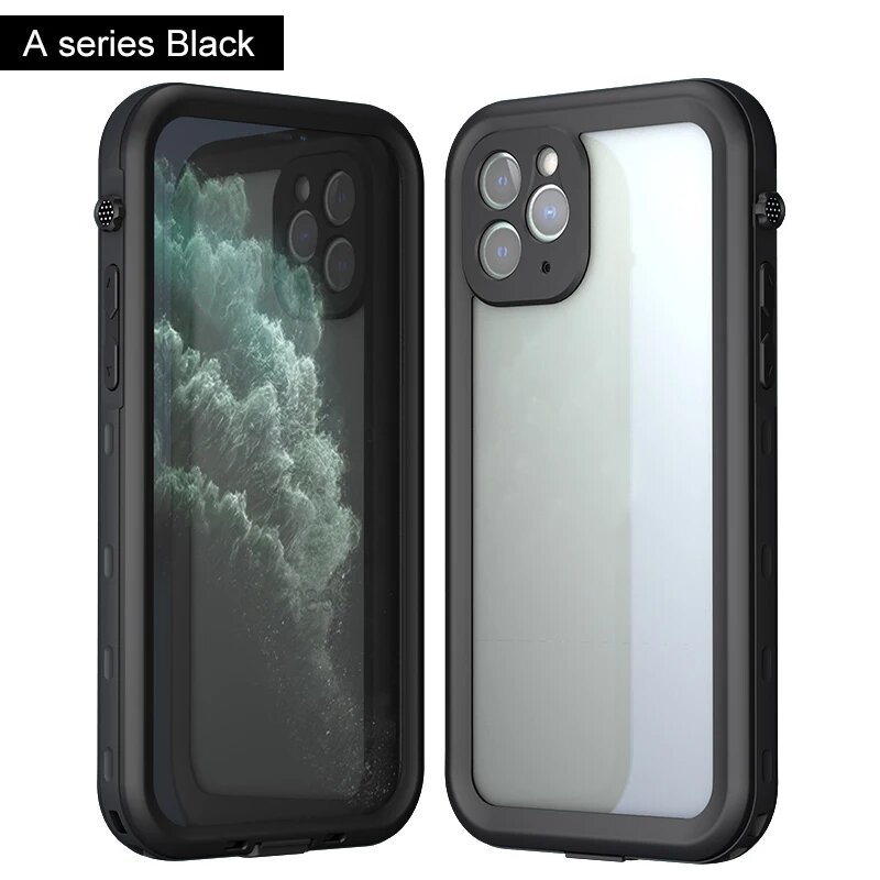 Водонепроницаемый чехол черный для iPhone 15 Pro Max