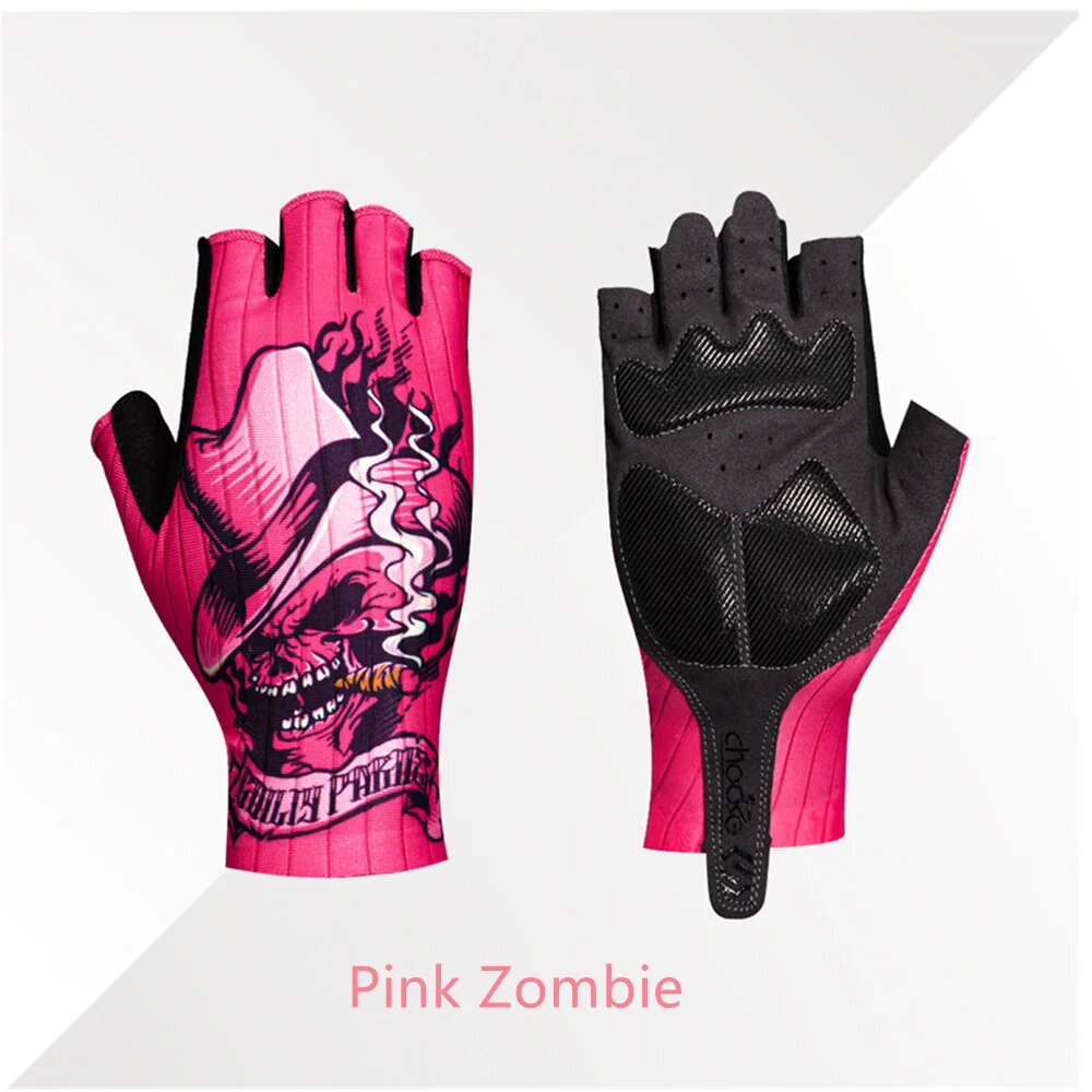 CHOOEE велосипедные перчатки из искусственной кожи Розовый, M, Pink Zombie