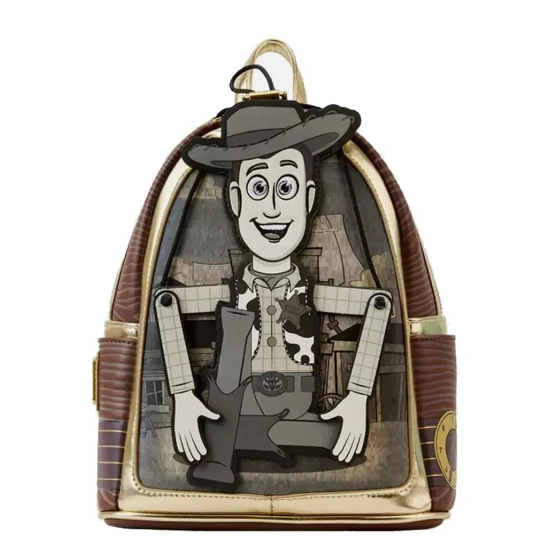 Loungefly Disney Pixar Toy Story Woody's Roundup Мини-рюкзак черный