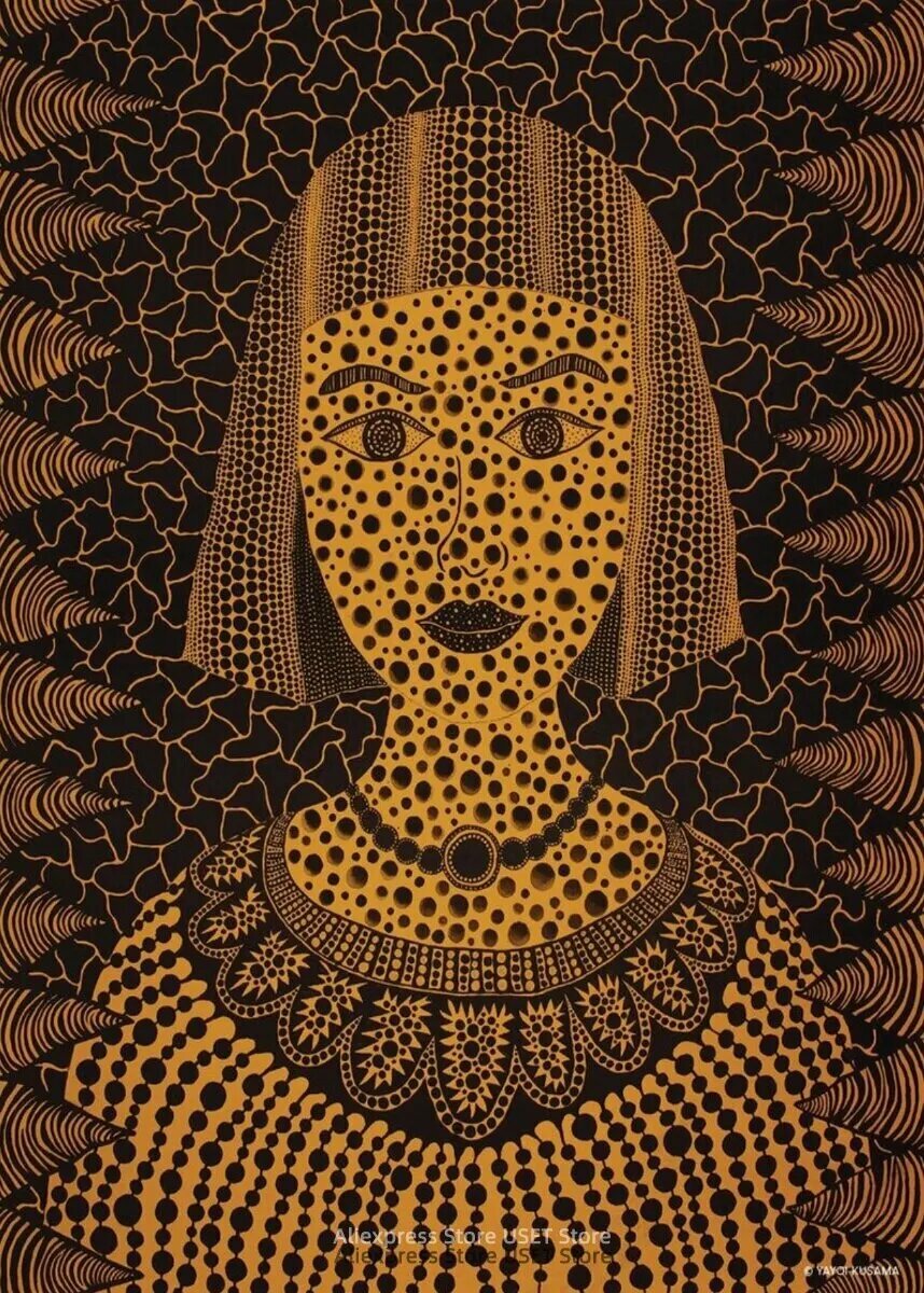 Постер "Абстрактное искусство" Kusama, 20x30см, P1