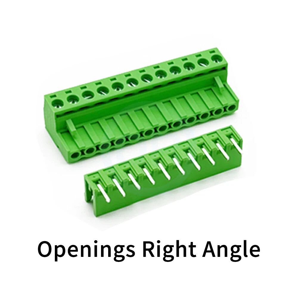 Набор угловых разъемных клеммных колодок KF 2EDGK 2EDGV 2EDGR 5.08 мм 5П, Open Right angles