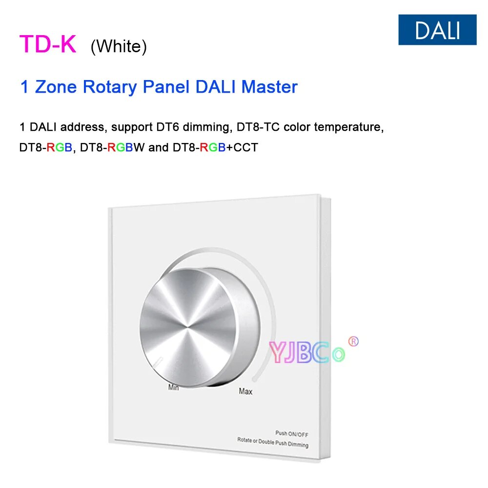 WRMIHU TD-K Rotary Panel DALI Master RGB-контроллер Белый, TD-K White only