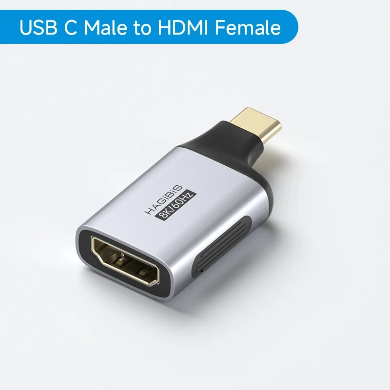 Адаптер USB C Male to HDMI Female Hagibis 8K60Hz