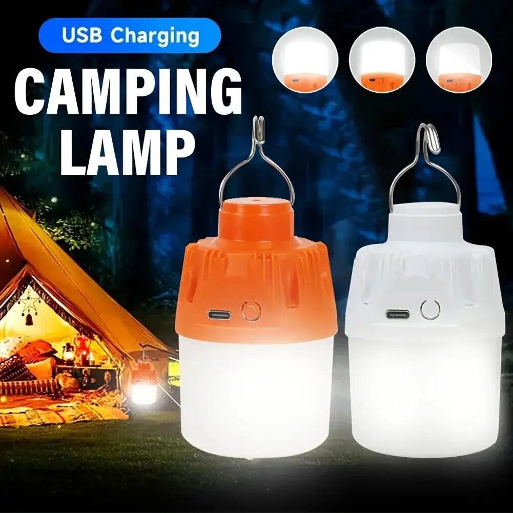 Портативный USB-фонарь LED, оранжевый