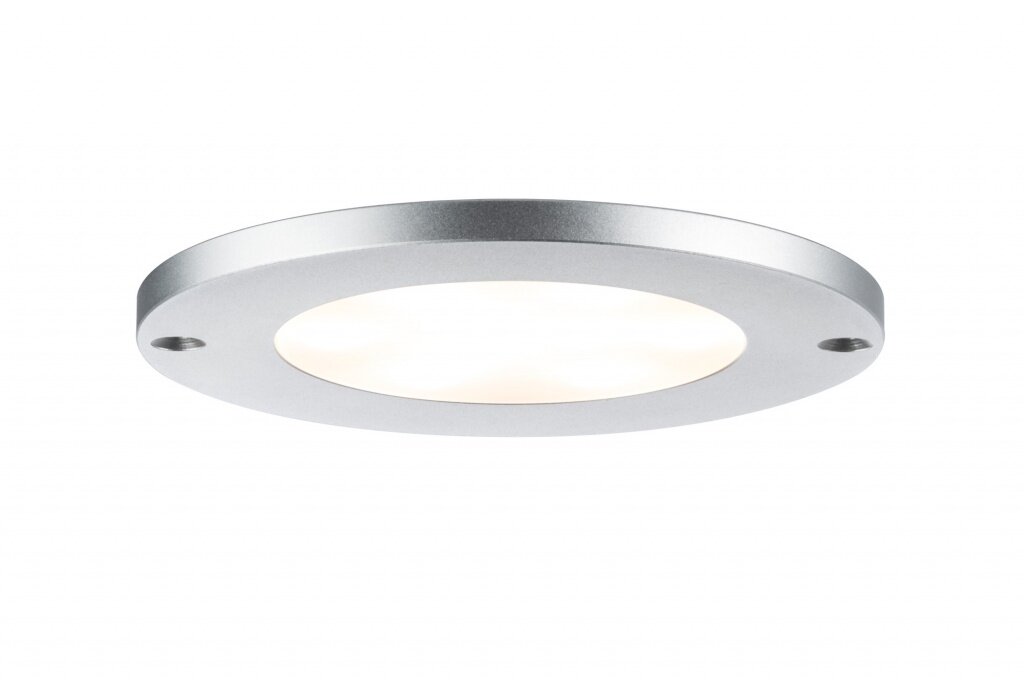 Светильник мебельный Paulmann Leaf D80мм 4Вт 280Лм 2700К LED 230/12В Алюминий тертый Комплект 3шт. 93562.