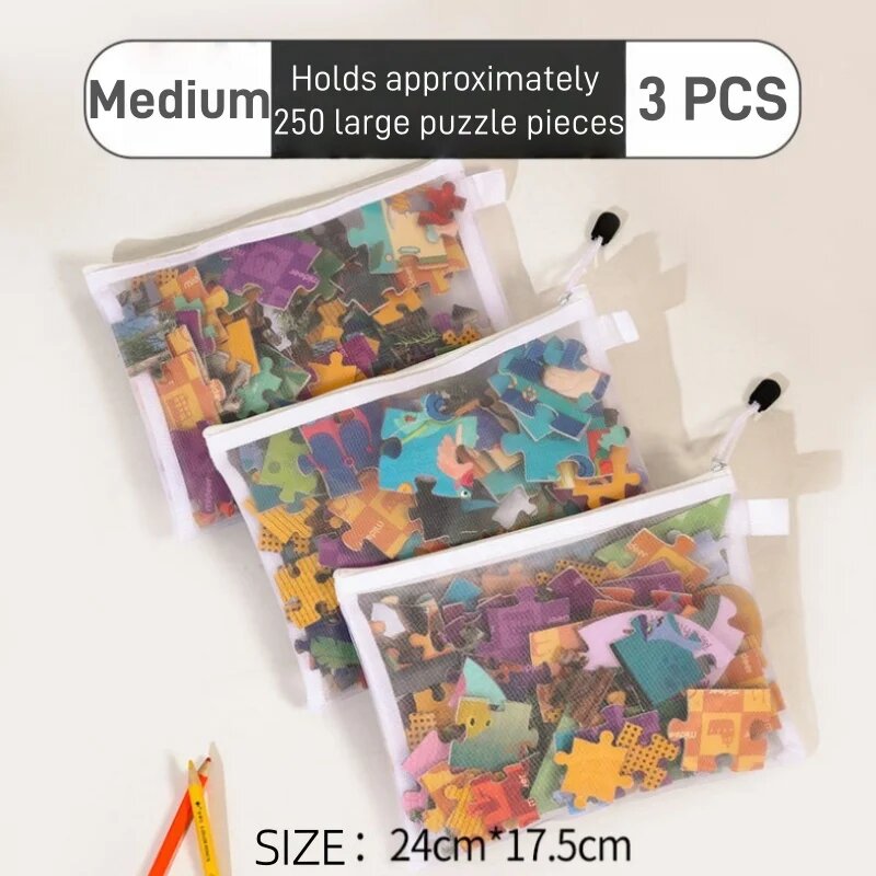 Сетчатые сумки для хранения игрушек 3PCs-Medium